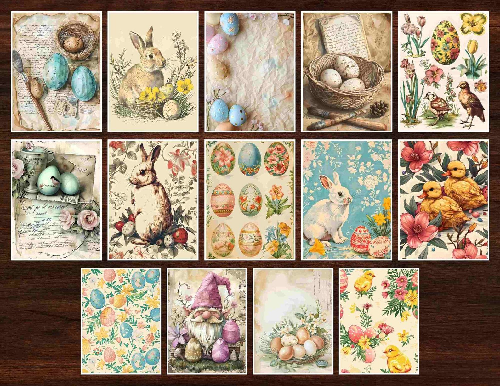 Easter Junk Journal Kit Easter Junk Journal Supplies Easter Fussy Cuts ...