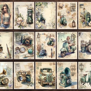Big Bundle Retro Junk Journal Kit Vintage Retro Scrapbook Printable ...