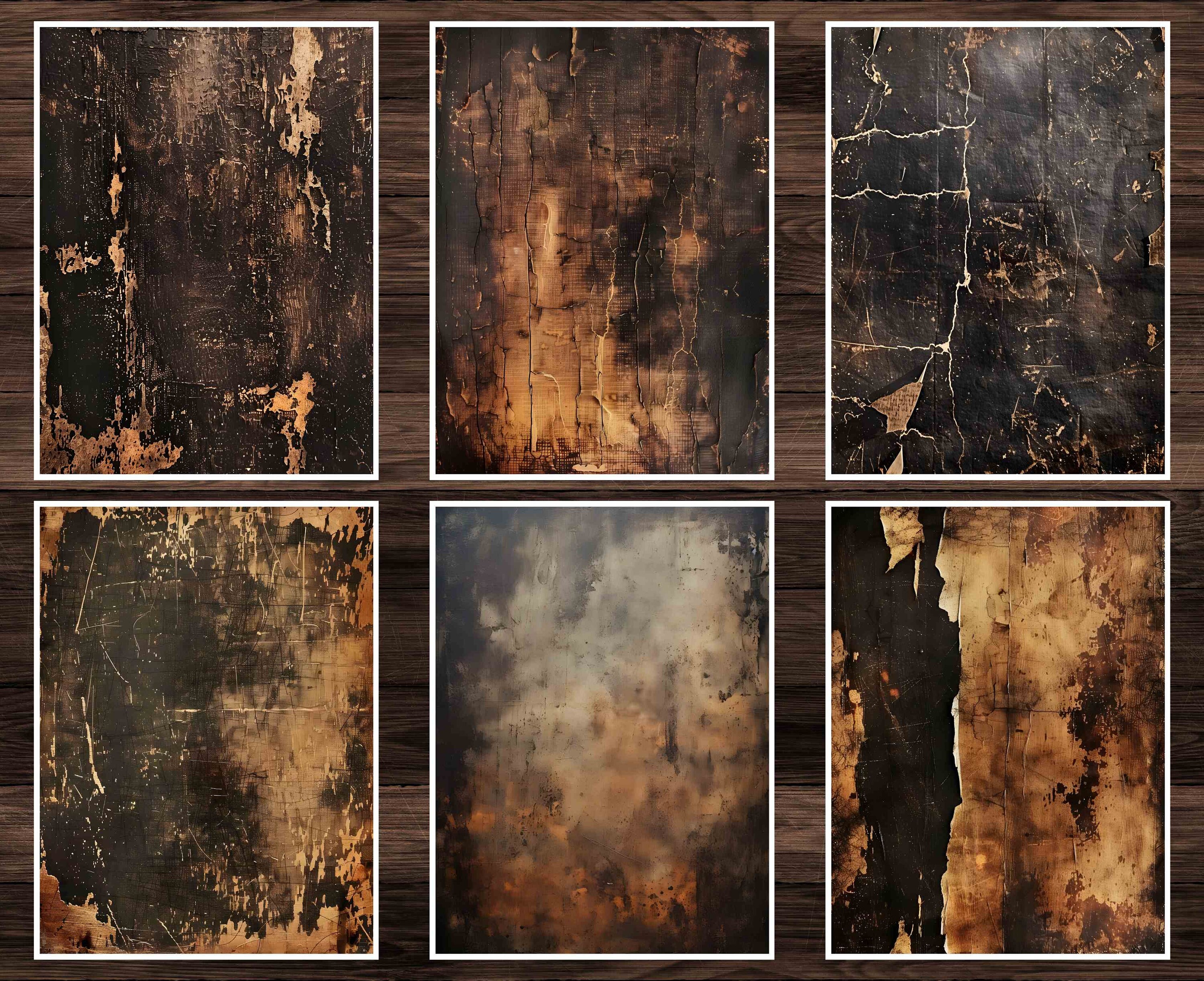 Grunge Junk Journal Supplies Grunge Scrapbook Digital Paper Brown ...