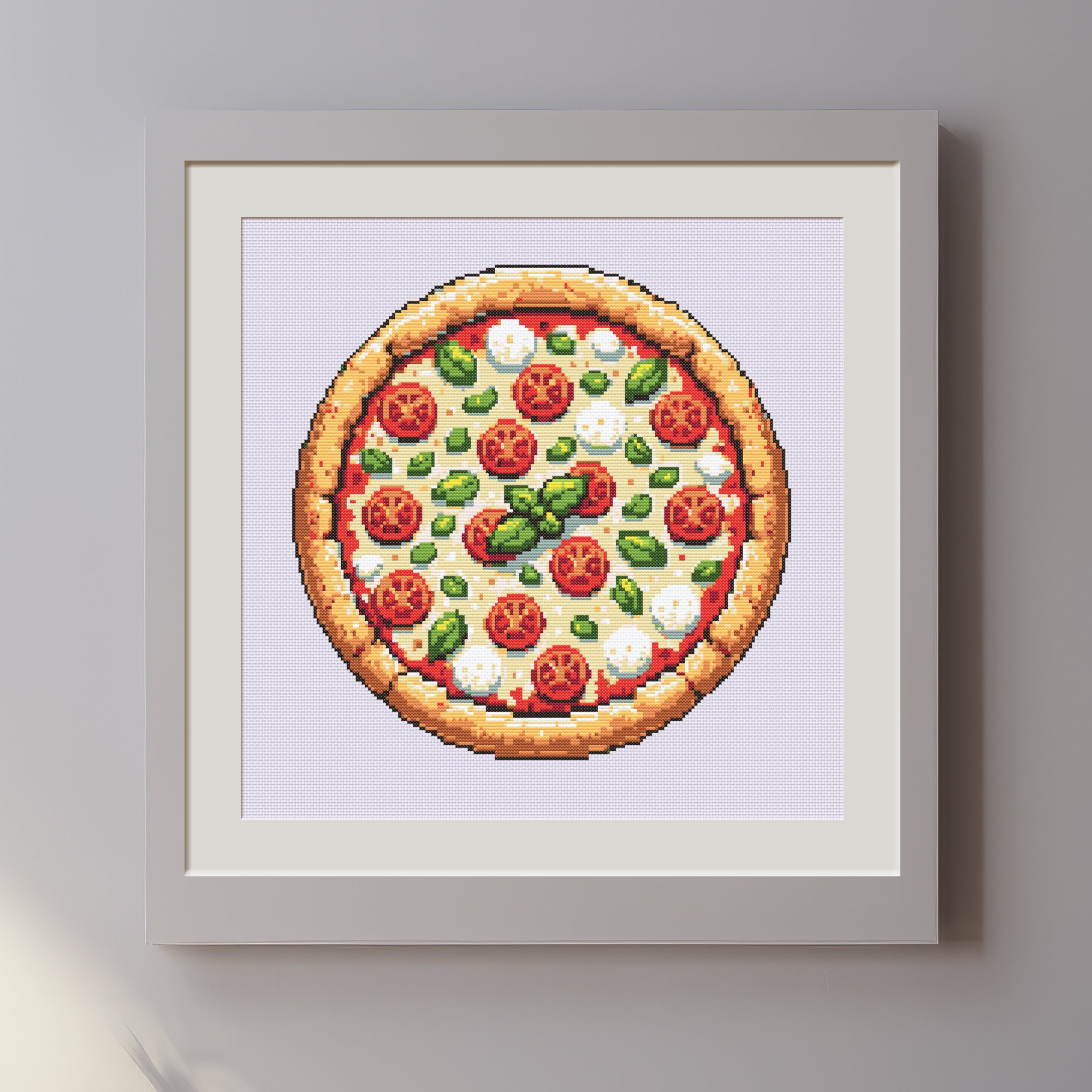 Pizza Margherita! Cross Stitch Pattern PDF : Digital Download / Pattern ...