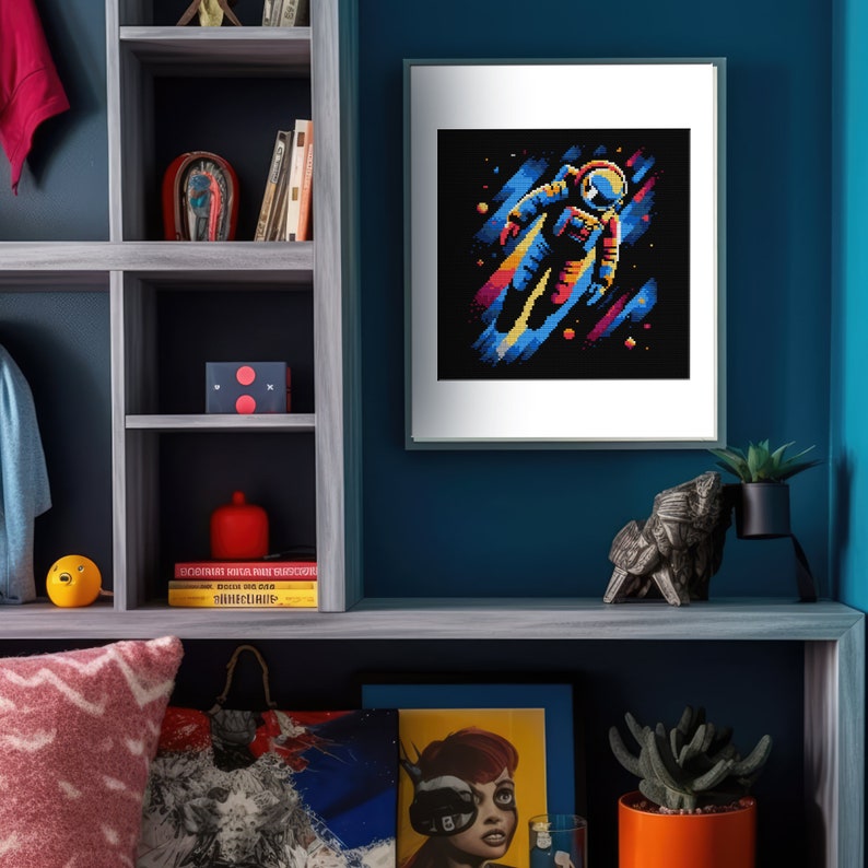 Spaceman Cross Stitch Pattern PDF : Digital Download - Etsy