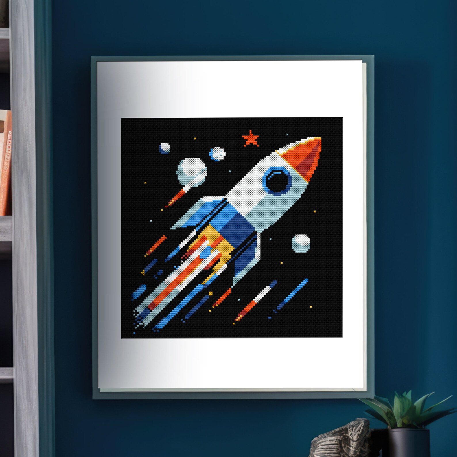 Space Rocket Cross Stitch Pattern PDF : Digital Download - Etsy