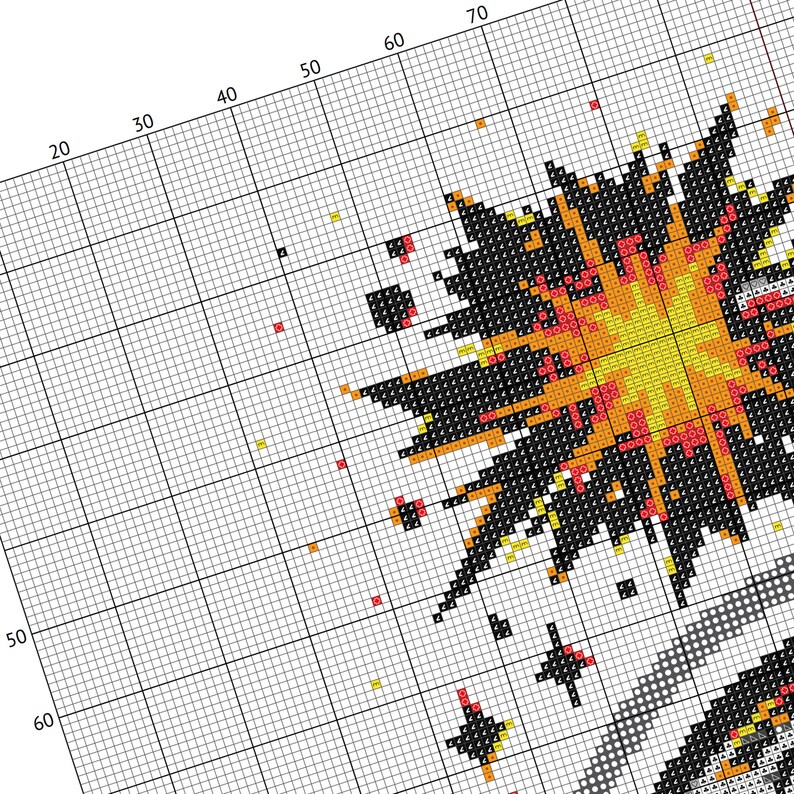 Cartoon Bomb Cross Stitch Pattern PDF : Digital Download - Etsy