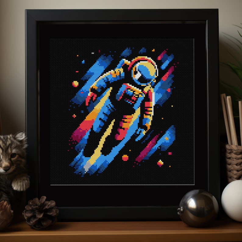 Spaceman Cross Stitch Pattern PDF : Digital Download - Etsy