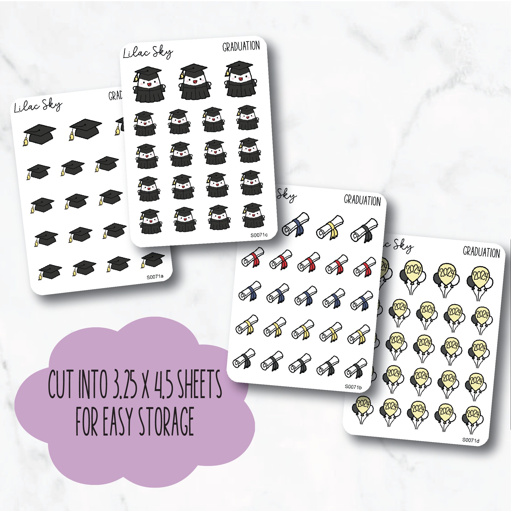 Graduation Stickers, Graduation Printable Stickers, Printable Planner ...