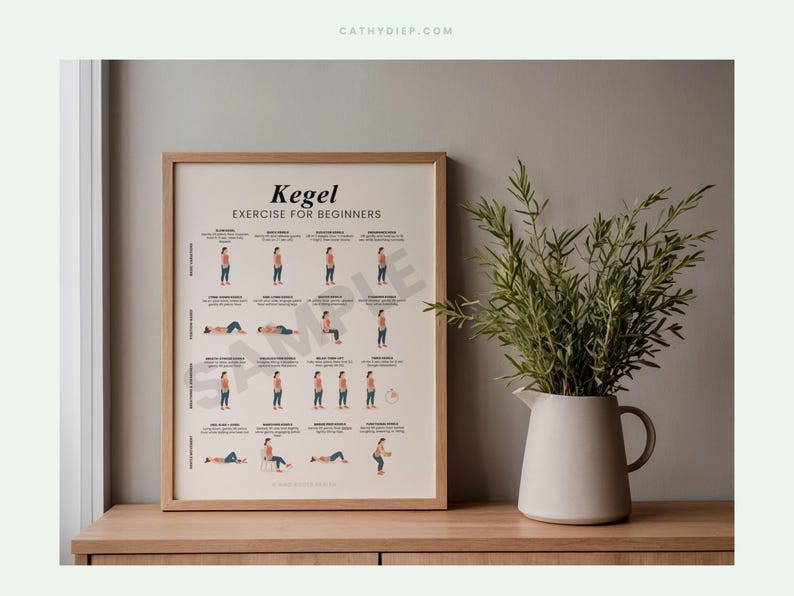 Kegel Exercises for Beginners Printable | Pelvic Floor Exercise Chart ...