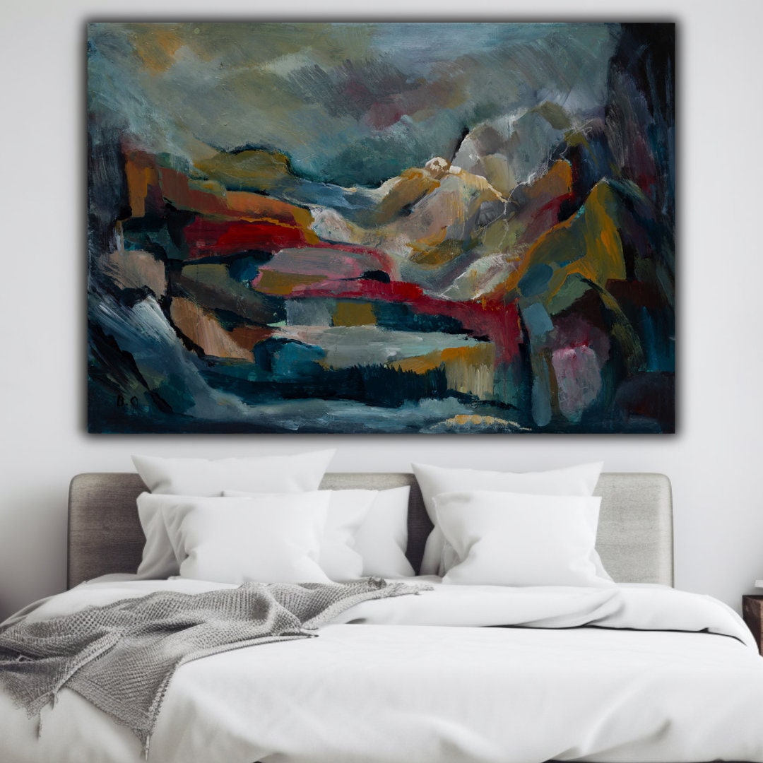 Original Acrylic Painting on Canvas by Benjamin Odeni, Mixed Technique ...