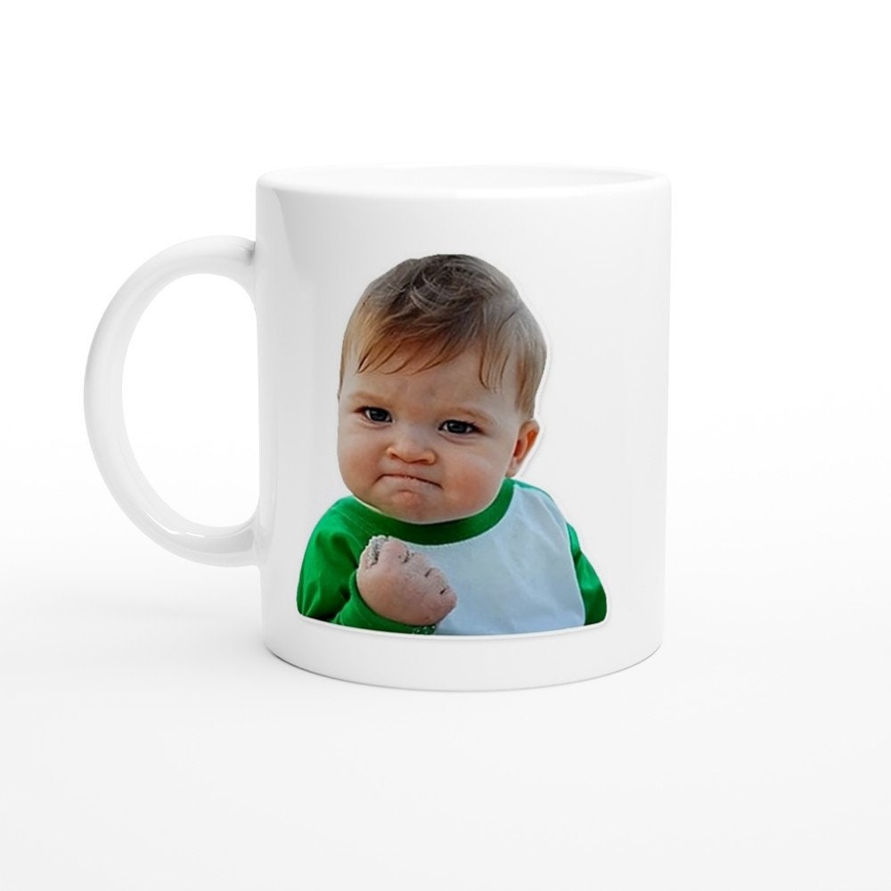 Meme Mug - Success Kid - AI Enhanced Image - Etsy