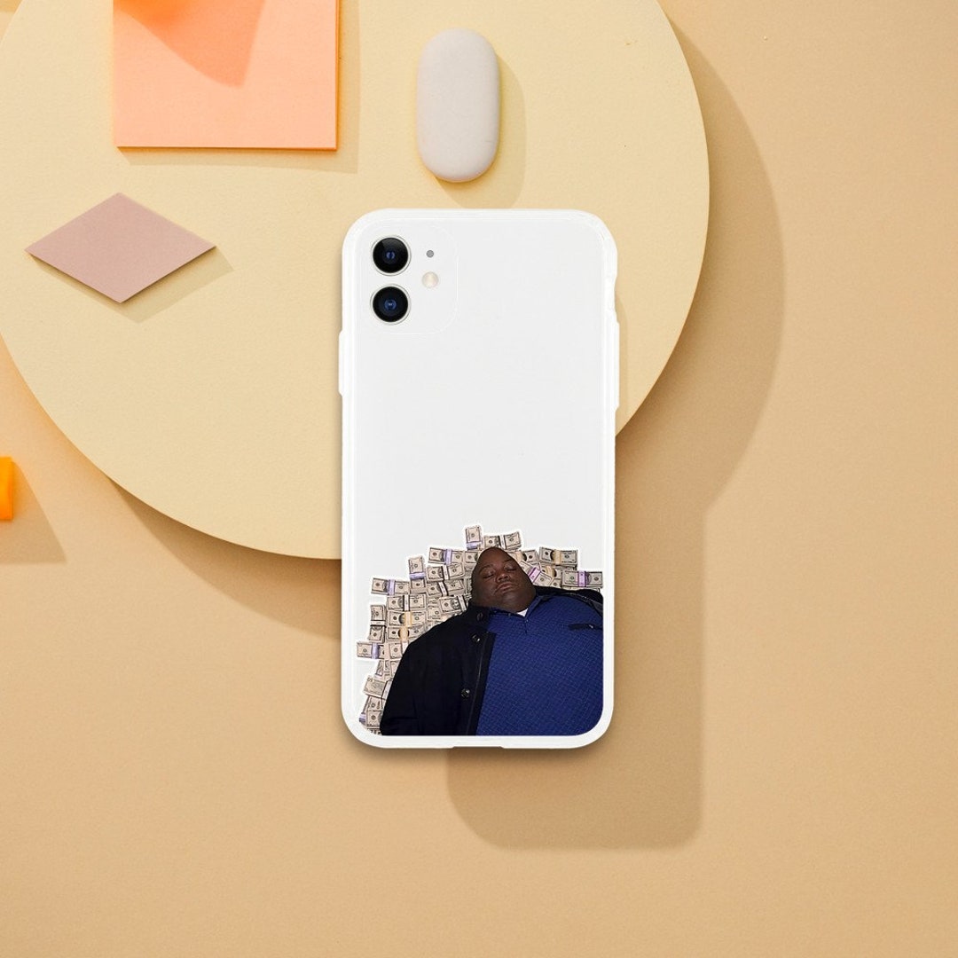 Meme Clear Phone Case Huel Rolling in Money Ai Enhanced Image - Etsy