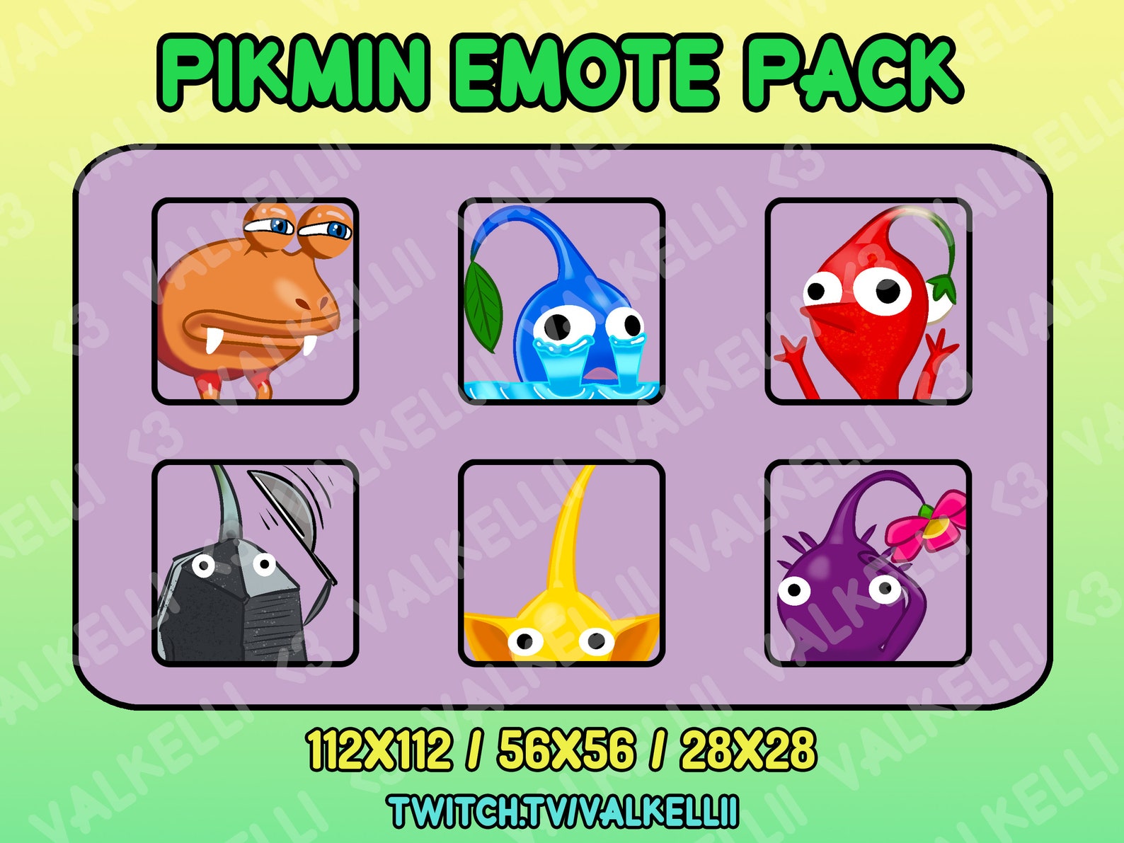 Pikmin Emote Pack for Twitch, Discord - Etsy