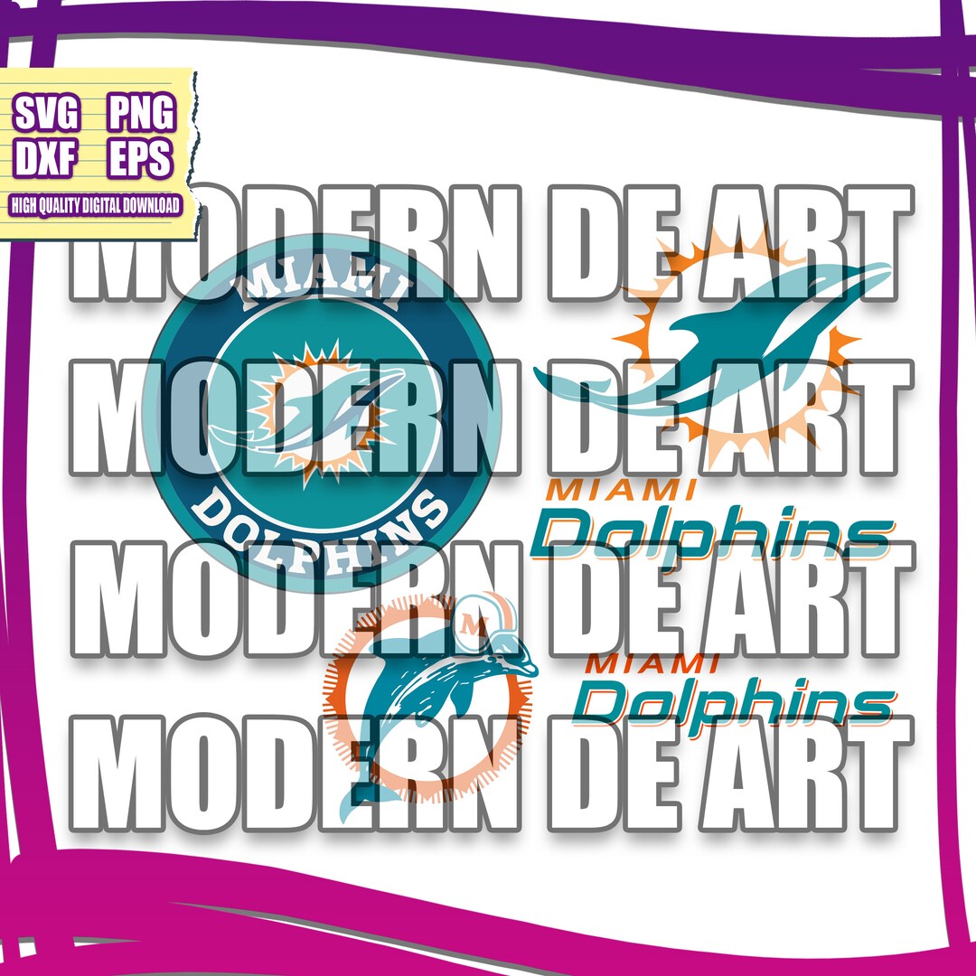 Miami Dolphinns Football SVG PNG Bundle Svg Sports Files Svg - Etsy ...