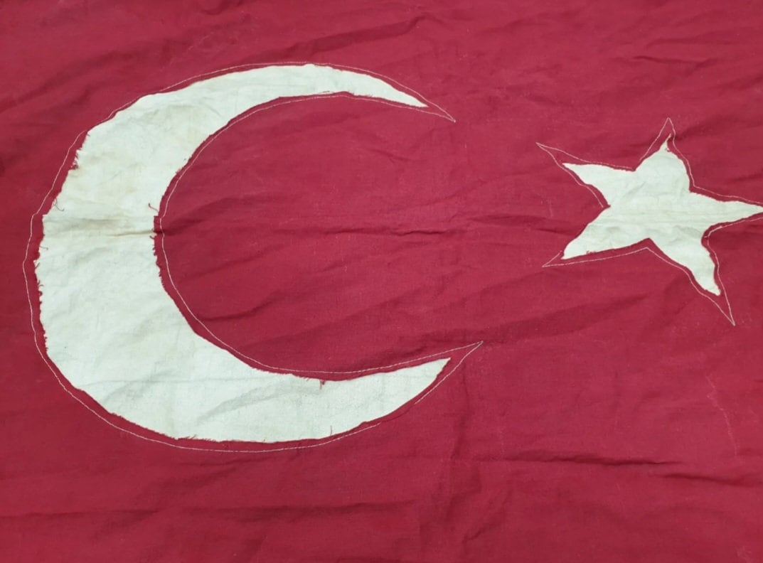 Turkish Ottoman Empire Turkey WW1 Battle Soldier Flag Very RARE - Etsy