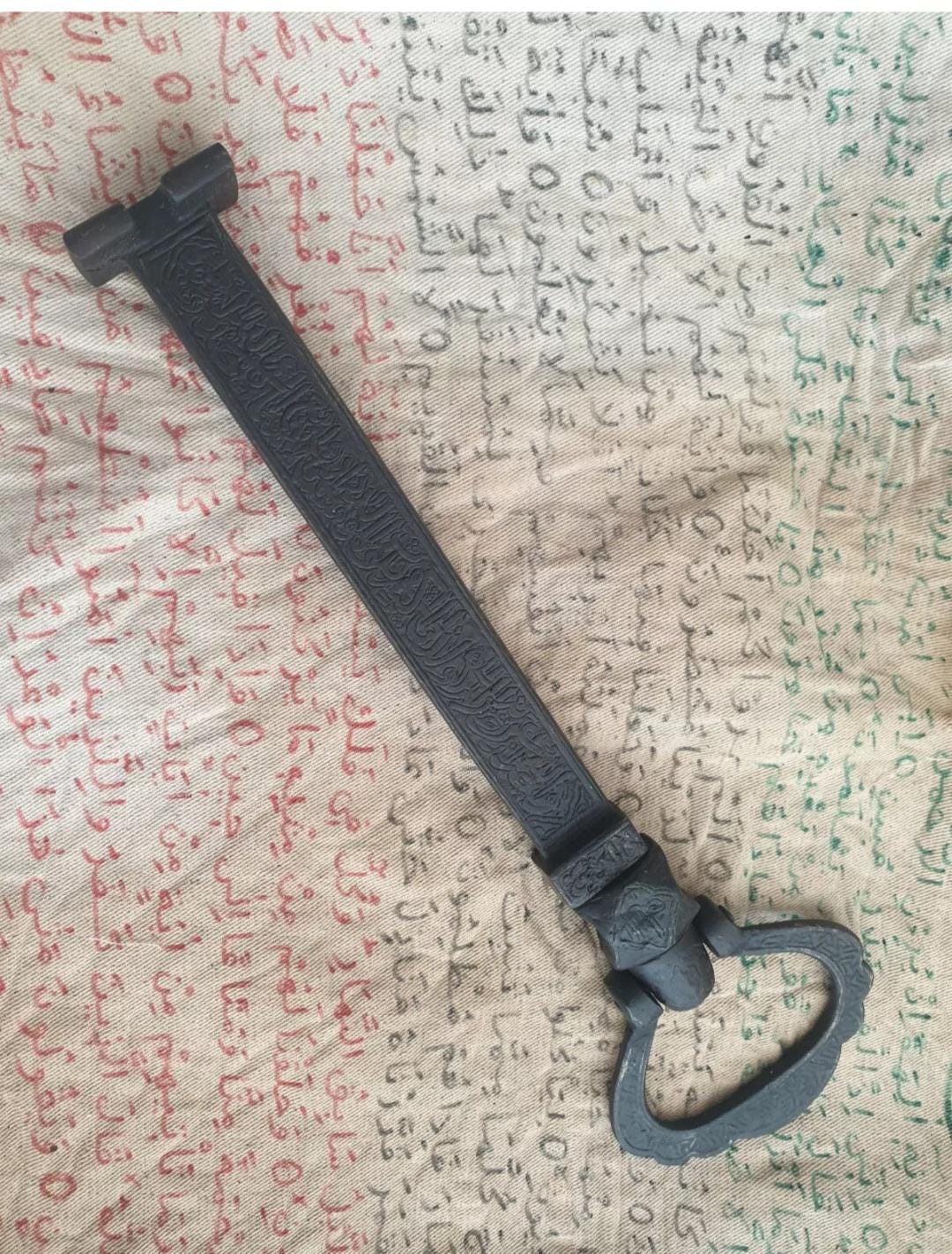 Islamic Revival Kaaba Key-mamluk Style Inlaid Brass - Etsy