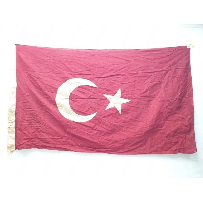 Turkish Ottoman Empire Turkey WW1 Battle Soldier Flag Very RARE - Etsy