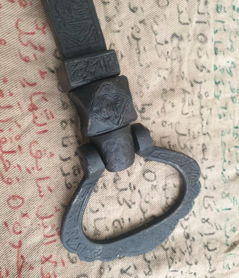 Islamic Revival Kaaba Key-mamluk Style Inlaid Brass - Etsy