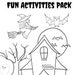 Printable Childrens Halloween Activity Coloring Book 10 Pages - Etsy