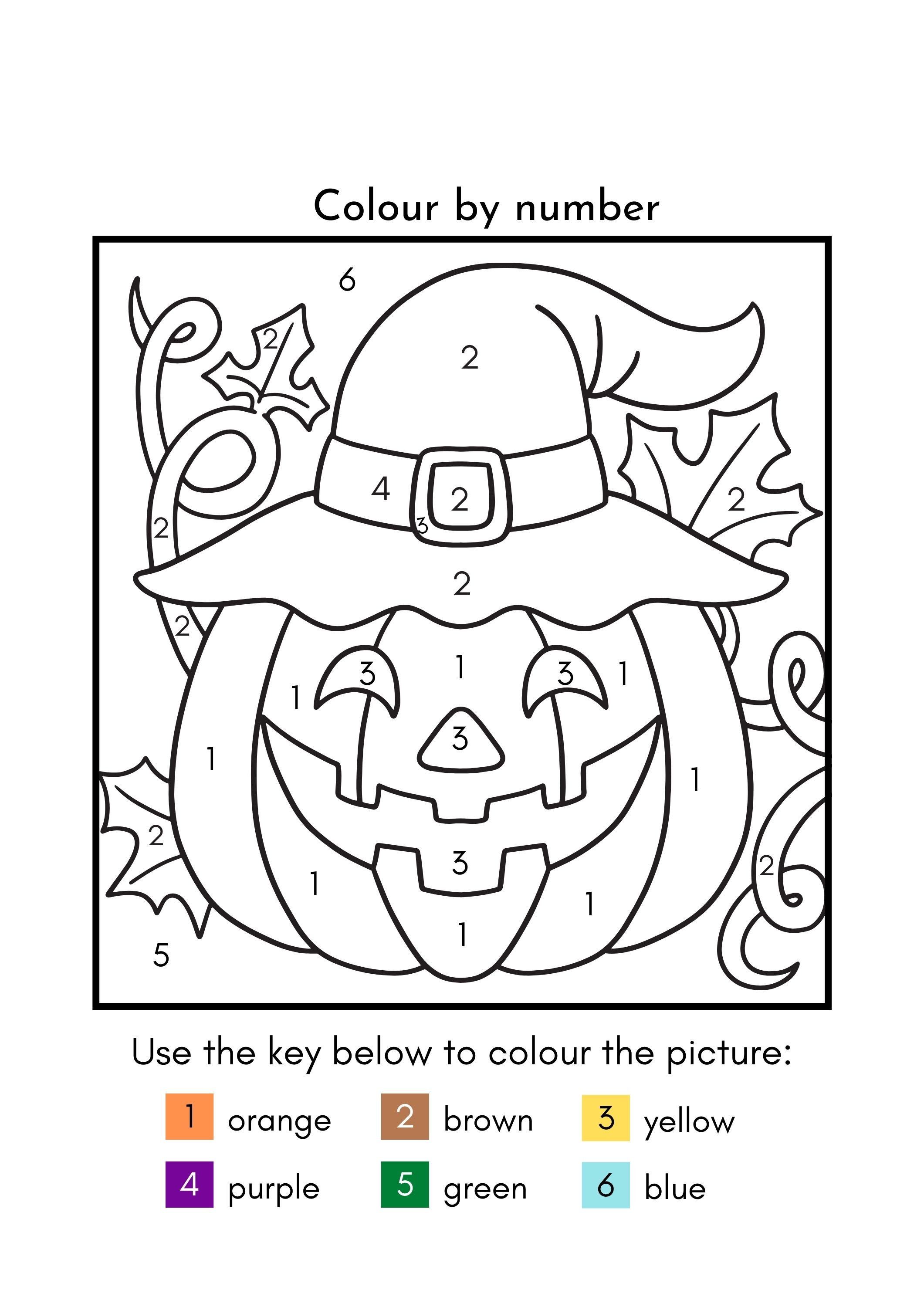 Printable Childrens Halloween Coloring Book 10 Pages - Etsy