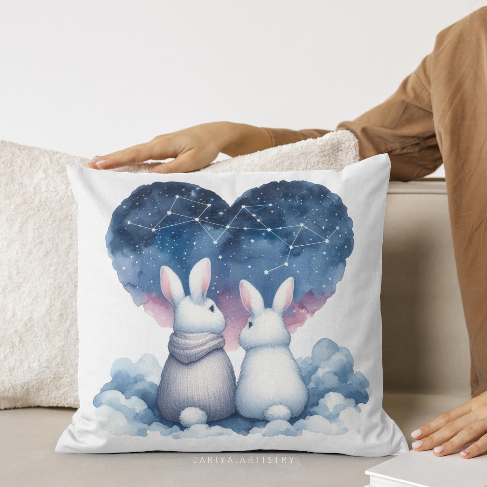 Cute Bunny Couple Clipart Bundle Valentine Watercolor Clipart - Etsy