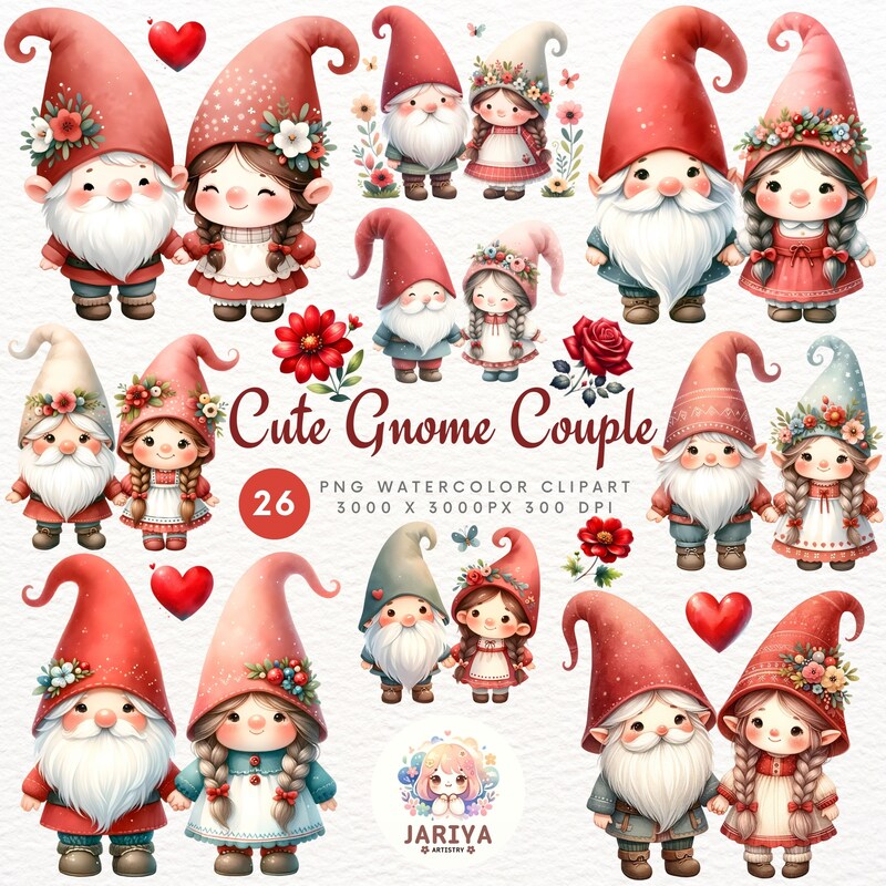 Gnome Couple - Etsy