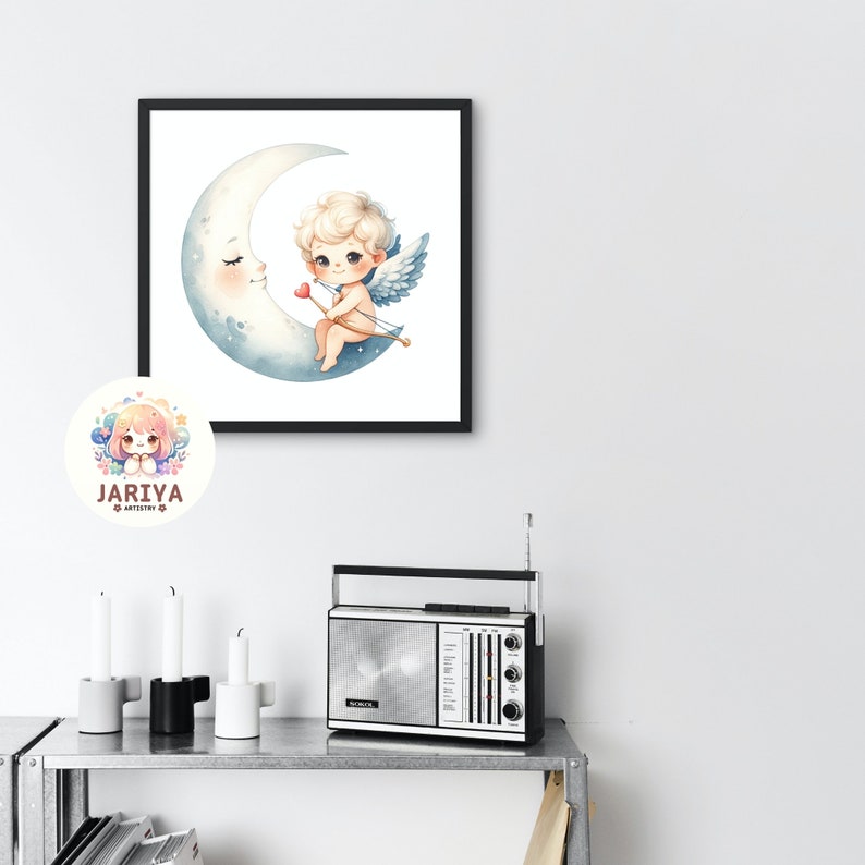 Cute Valentines Cupid Clipart Bundle, Valentine Watercolor PNG ...