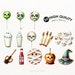 Cute Watercolor Halloween Clipart Spooky Halloween Clipart Halloween ...