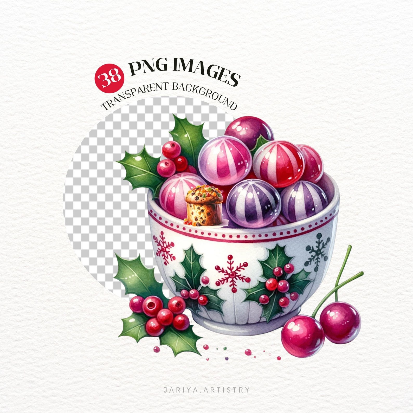 Christmas Sweets Clipart Bundle, Christmas Sweets Clipart PNG ...