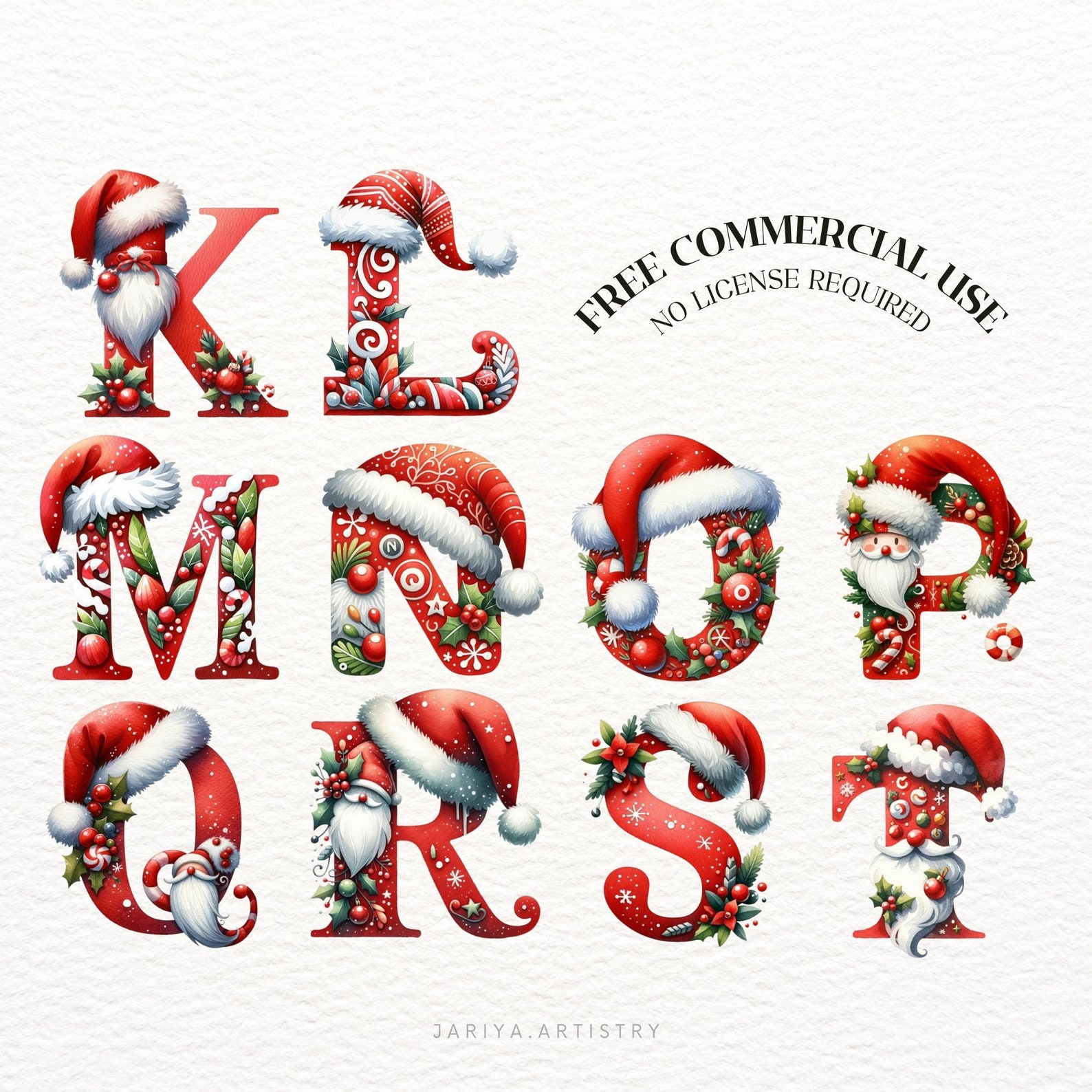 Santa Alphabet Clipart Bundle A-Z Clipart PNG Santa Alphabet - Etsy UK