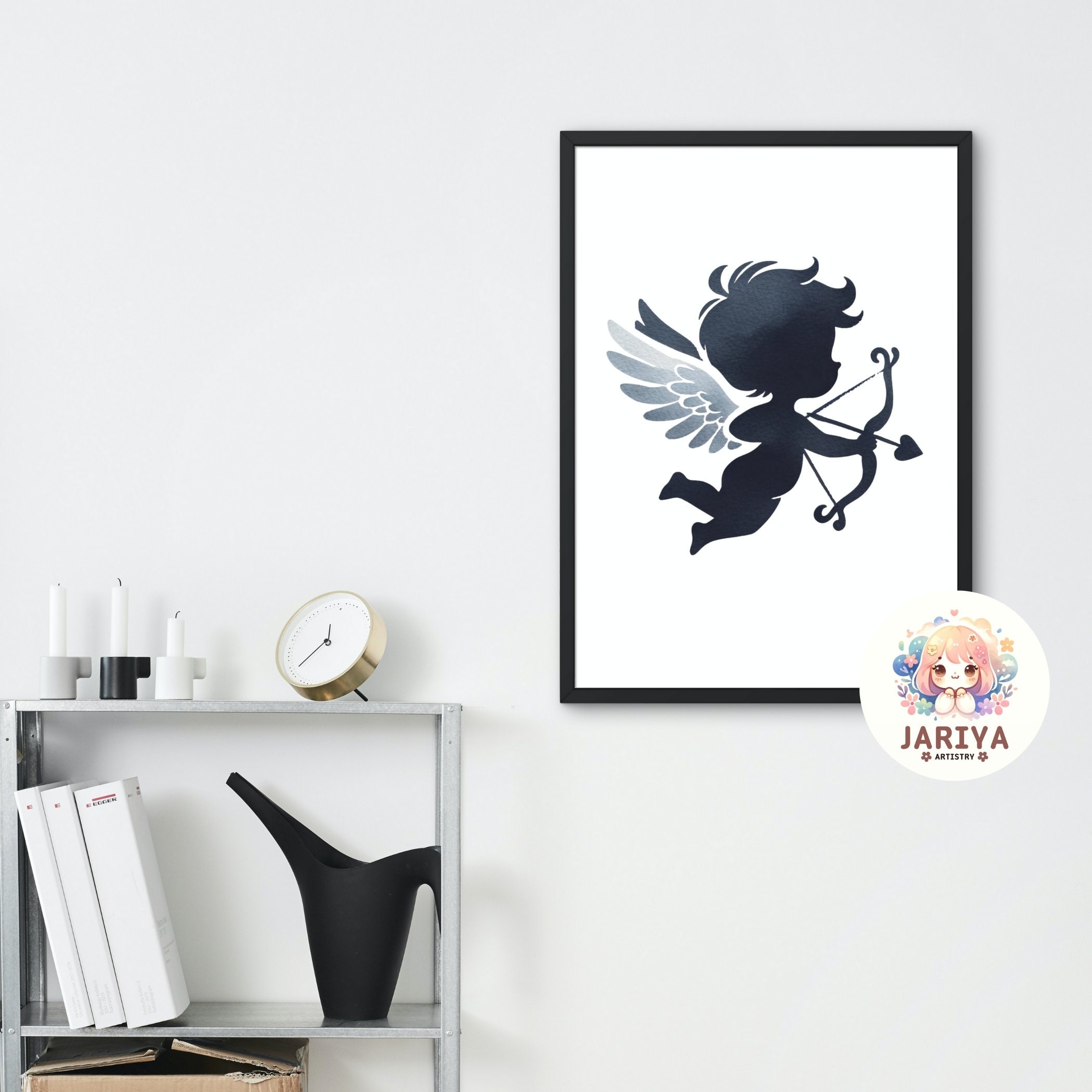 Cute Valentines Cupid Clipart Bundle, Valentine Watercolor PNG ...