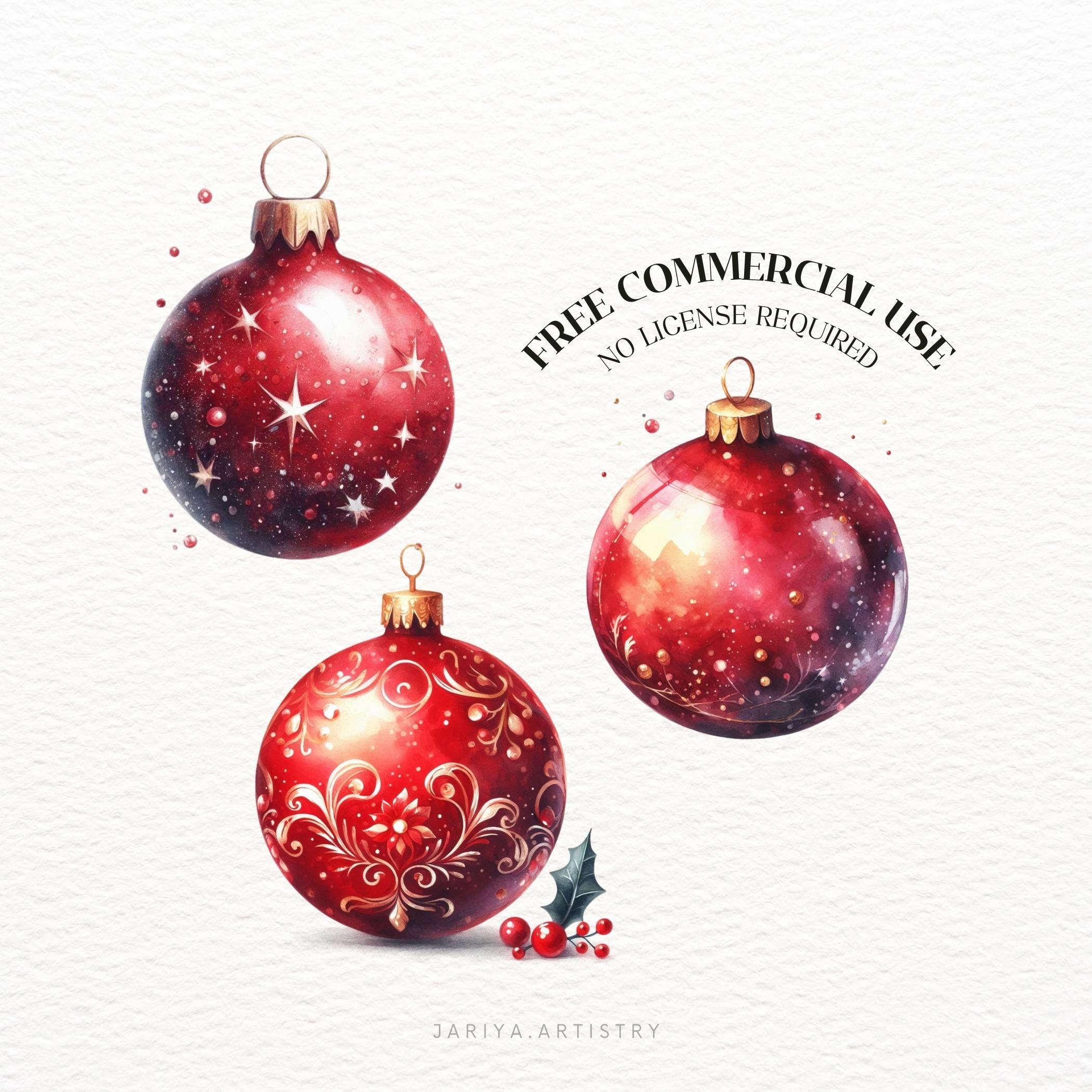 Red Christmas Ball Clipart, Red Christmas Ball PNG, Red Christmas Ball ...