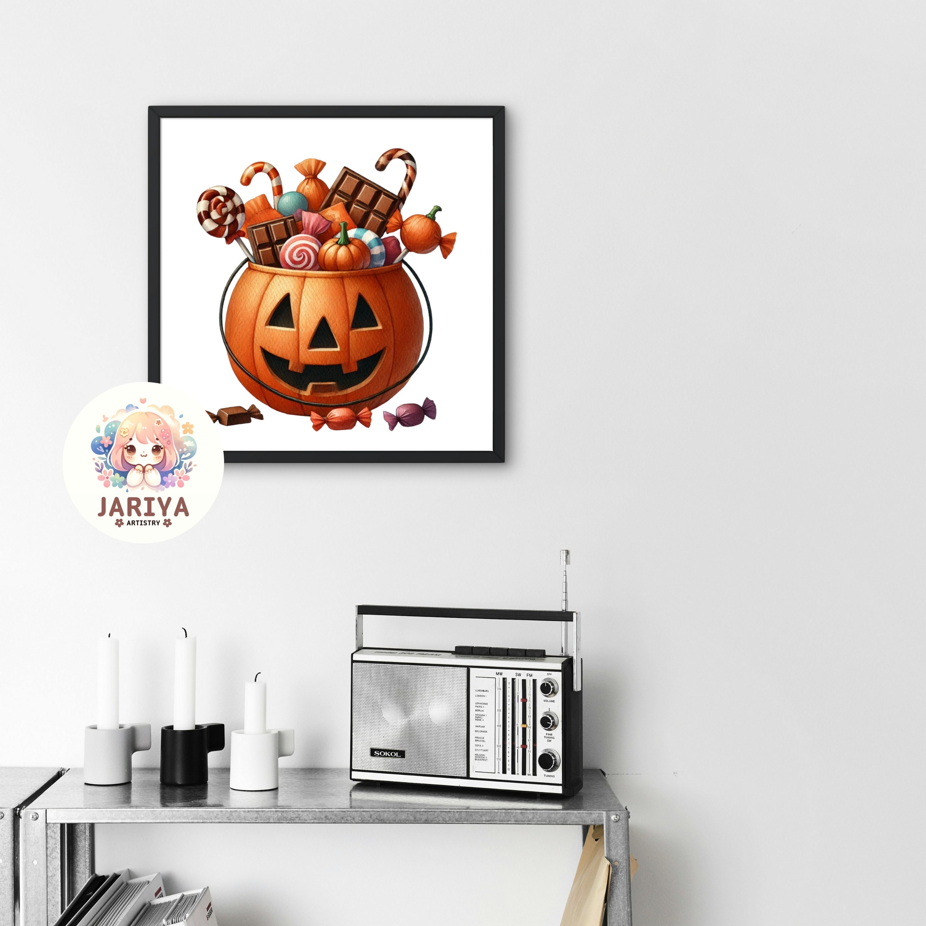 Cute Watercolor Halloween Clipart Spooky Halloween Clipart Halloween ...