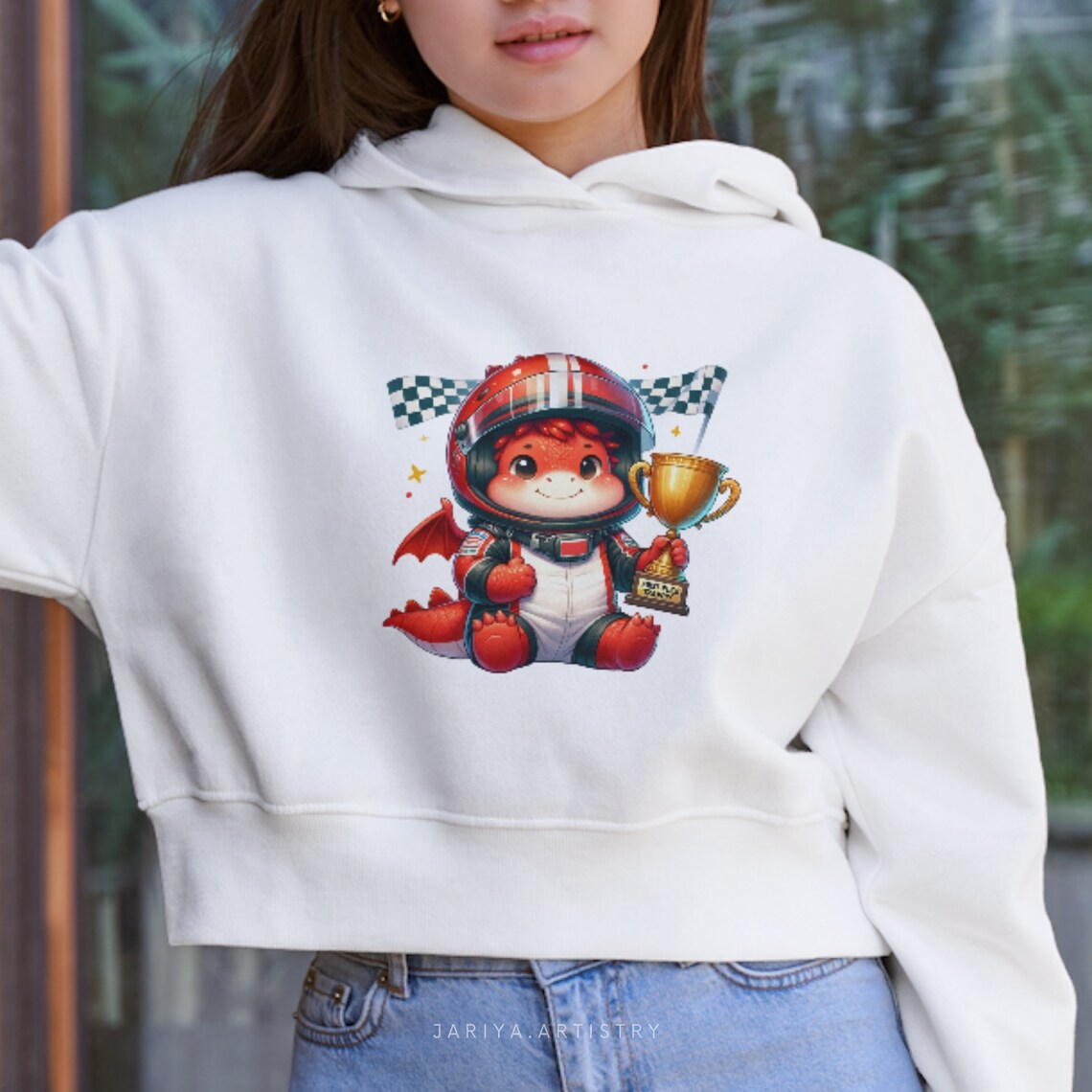 Cute Dragon Car Racing Clipart Bundle, Cute Dragon Race Car Clipart ...