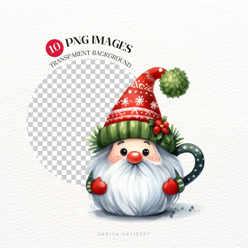 Christmas Gnomes Clipart Bundle, Christmas Gnomes Clipart PNG ...