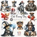 Cute Animals Clipart Set - Funny Dogs and Puppy Breeds - Instant ...