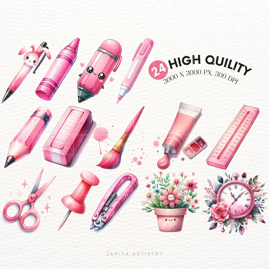 Cute Classroom Clipart Bundle - School Backpack PNG, Cute Graphics ...