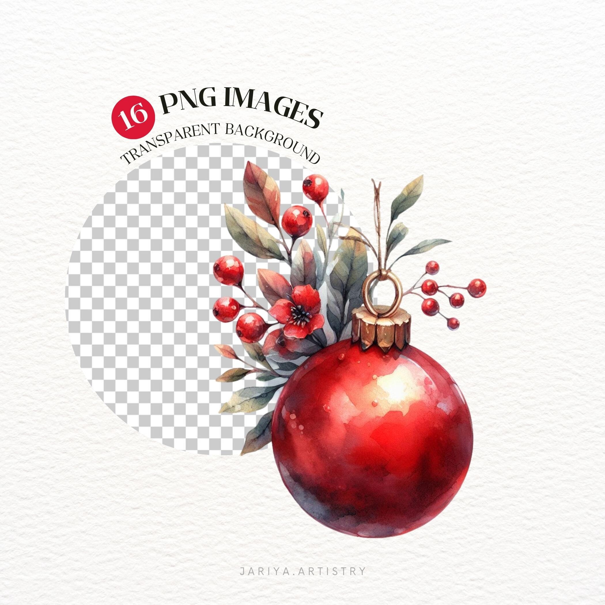Red Christmas Ball Clipart, Red Christmas Ball PNG, Red Christmas Ball ...