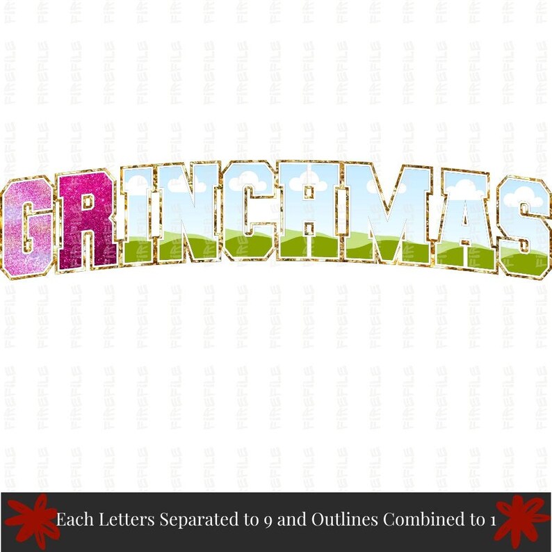 Grinchmas Canva Frame Template | Retro Font Canva Frame | Christmas ...