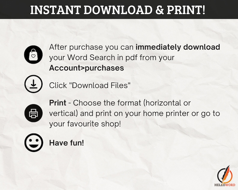 110 Word Search Puzzle Game Printable Pages for Adults - Etsy Australia