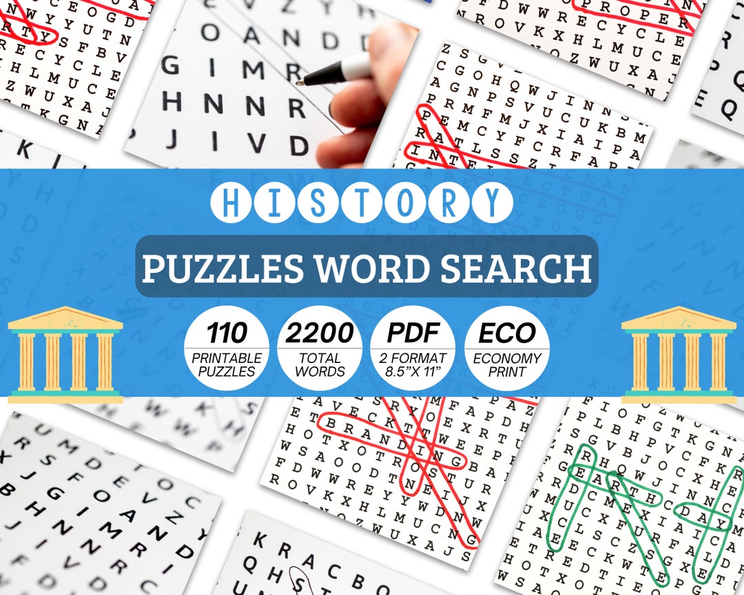 110 Word Search Puzzle Game Printable Pages for Adults - Etsy Australia