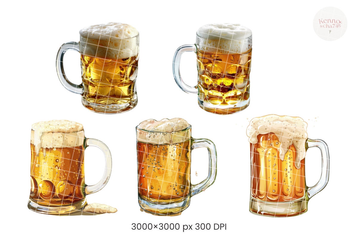 Beer Themed Alphabet Clipart - Craft Beer Letters, Digital Download ...