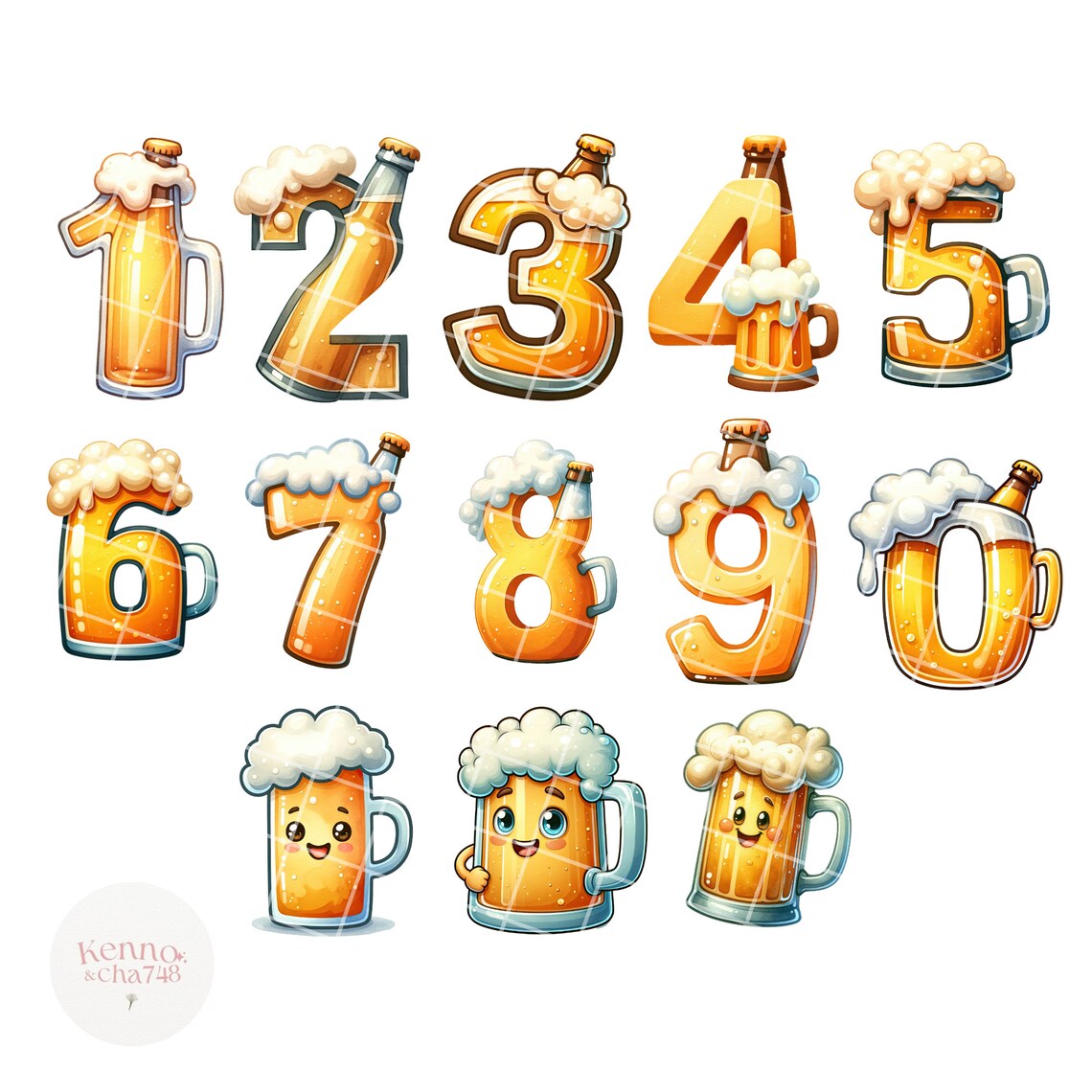 A-Z Beer Themed Alphabet Clipart Craft Beer Letters, Digital Download ...