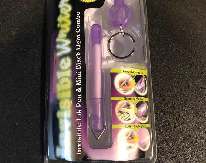 Invisible Writer Pen With Black Light Combo - Etsy