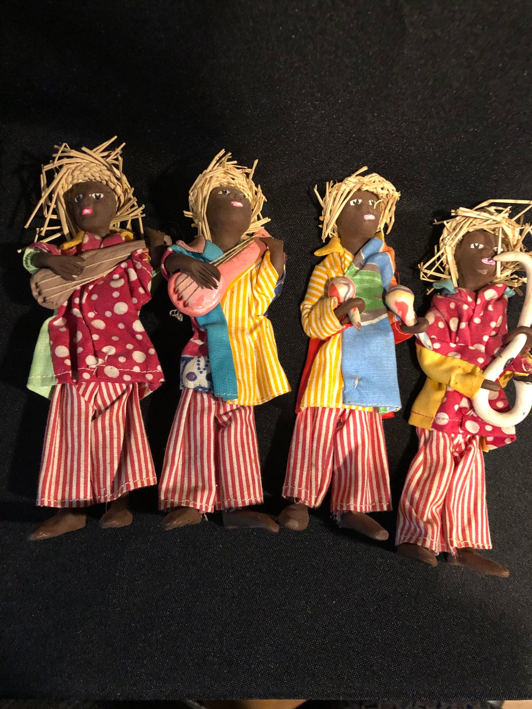 Very Unique Group of Eight Figurines With Musical Instruments - Etsy