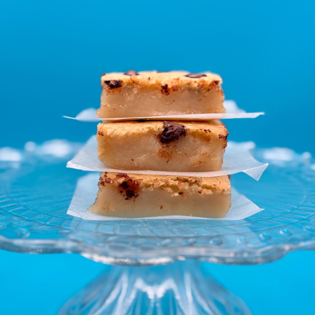 Organic Chocolate Chip Mochi Cake Bars Gluten Free 9 Pieces Vegan/ Non ...