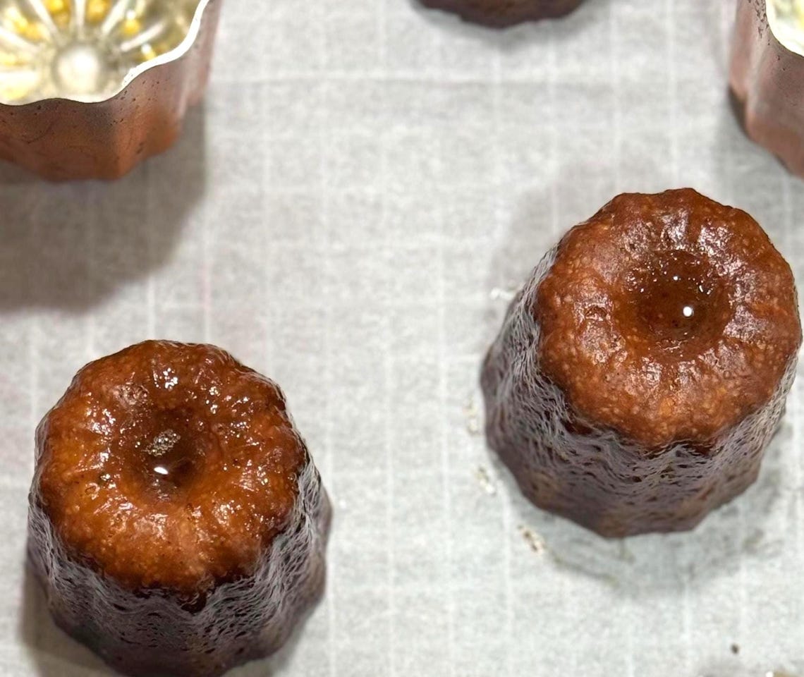 French Pastries-canneles (canelé De Bordeaux) Organic Ingredients, Made ...