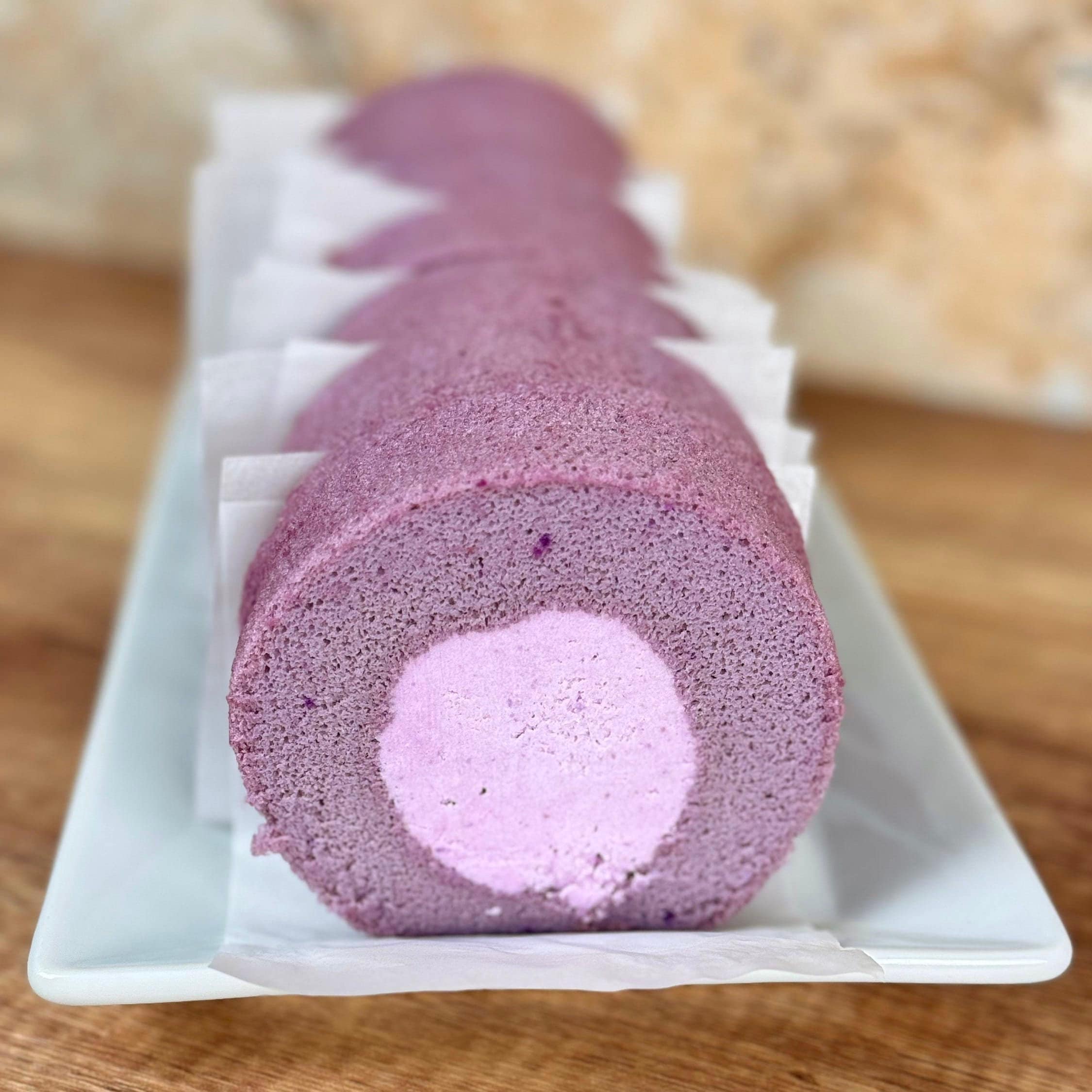 Ube Taro Cream Swiss Roll Cake low Sugar - Etsy