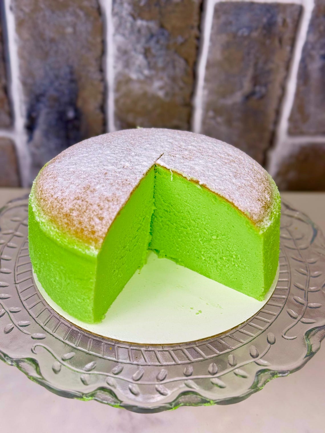 Bouncy Pandan Japanese Souffle Cheesecake 6 Inch Low Carb (organic ...