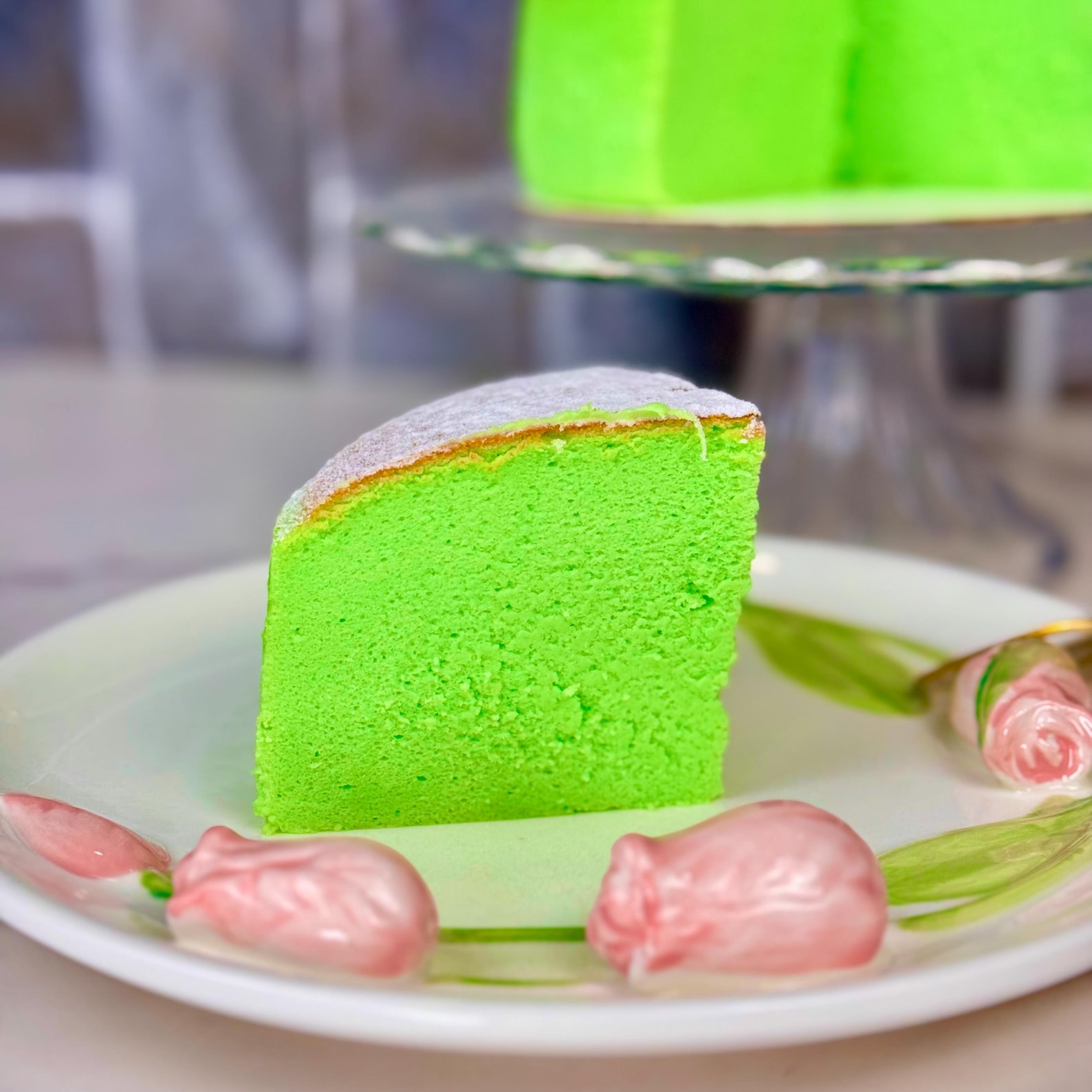 Bouncy Pandan Japanese Souffle Cheesecake 6 Inch Low Carb (organic ...