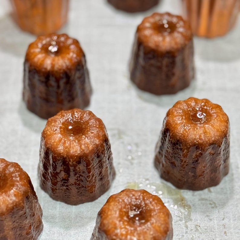 French Pastries-canneles (canelé De Bordeaux) Organic Ingredients, Made ...