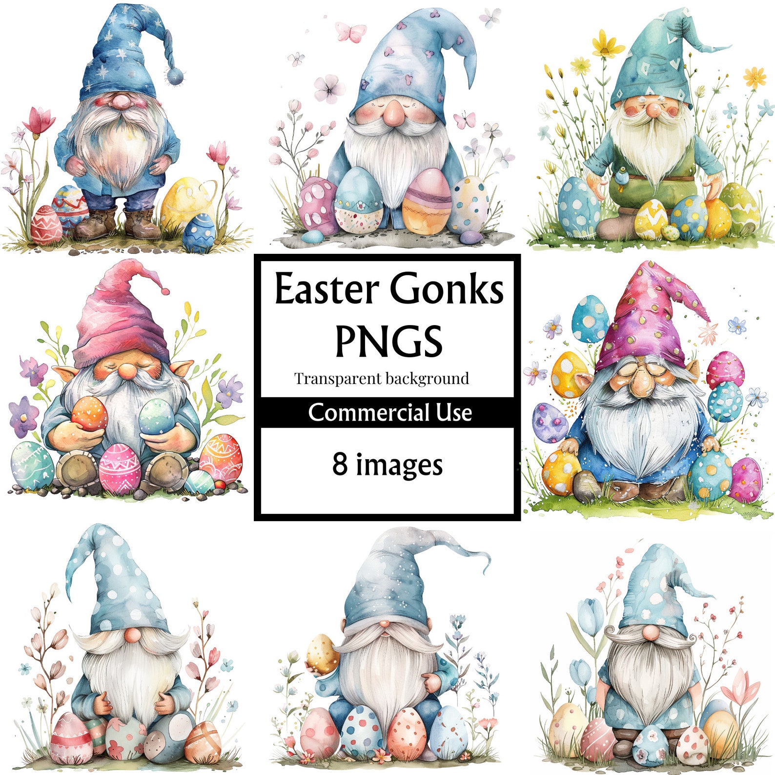 Easter Gonk Pastel and Neutral Colours Easter Egg Gonk Digital Download ...