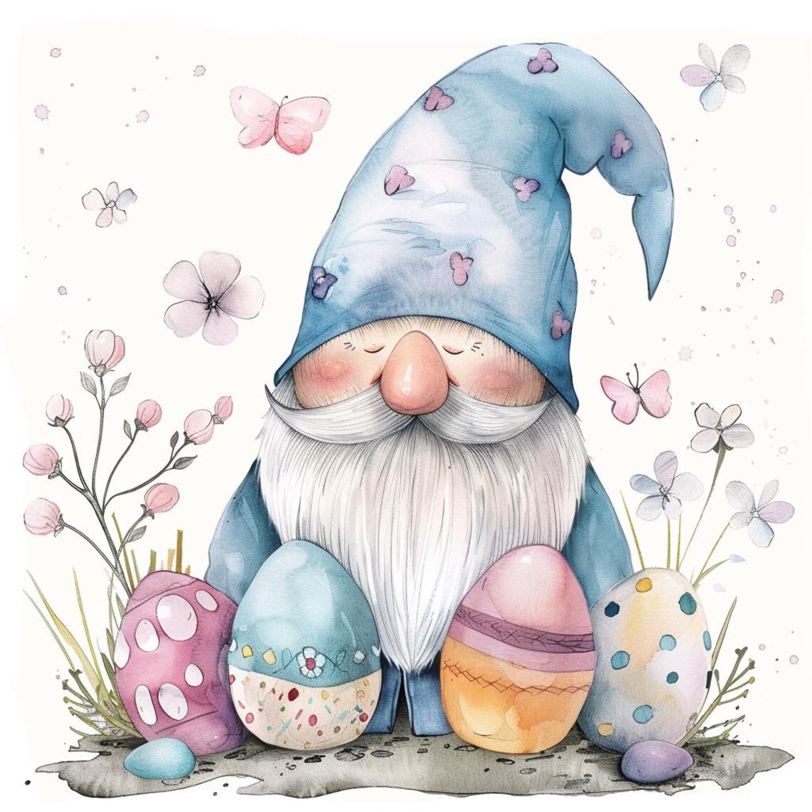 Easter Gonk Pastel and Neutral Colours Easter Egg Gonk Digital Download ...
